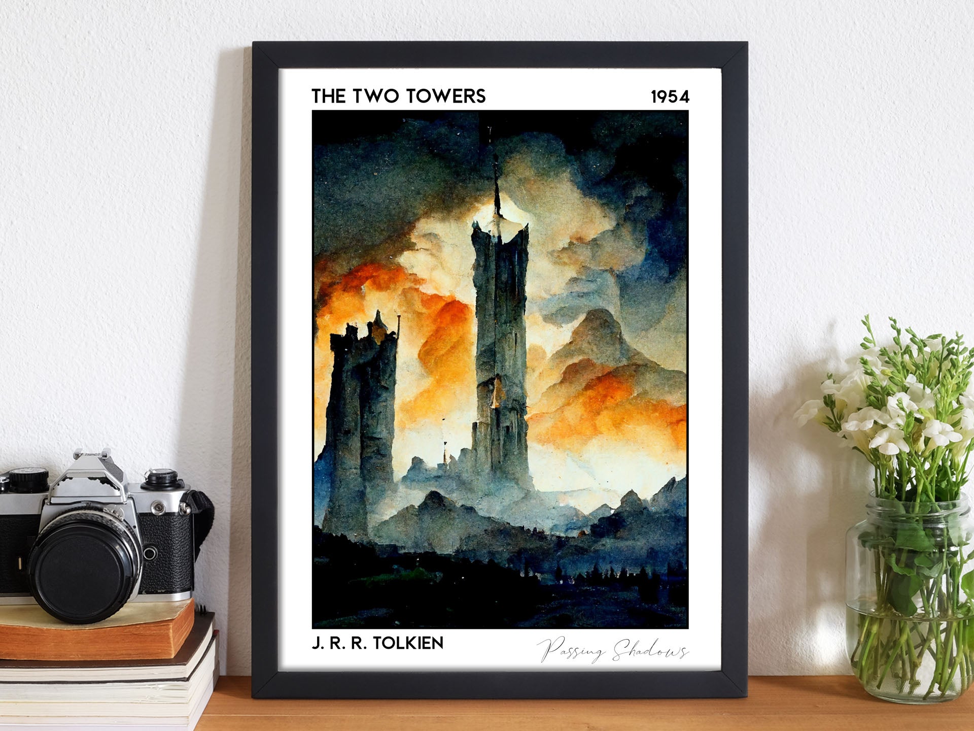 Lord of the Rings Poster - J. R. R. Tolkien Middle Earth LOTR Decor ...
