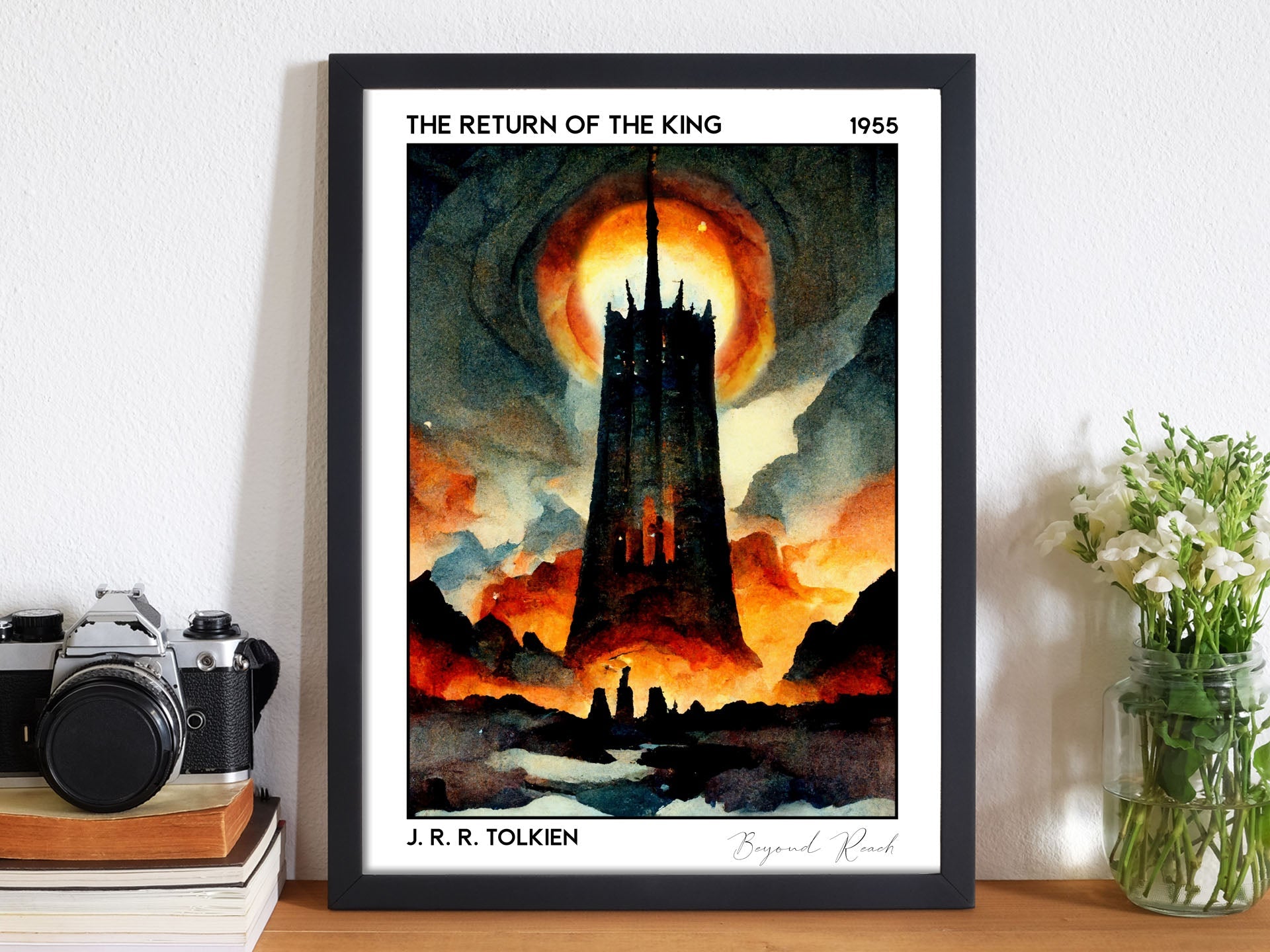 Lord of the Rings Poster - J. R. R. Tolkien Art Mordor LOTR Decor Gift ...